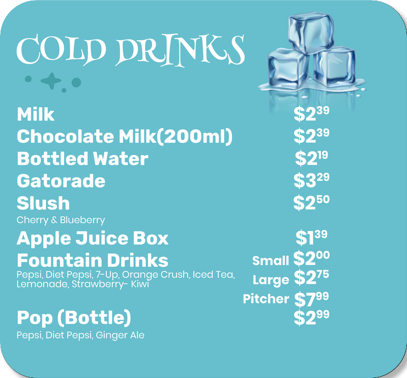 Our menu – Little Monkeys