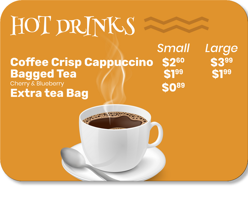 Our menu – Little Monkeys