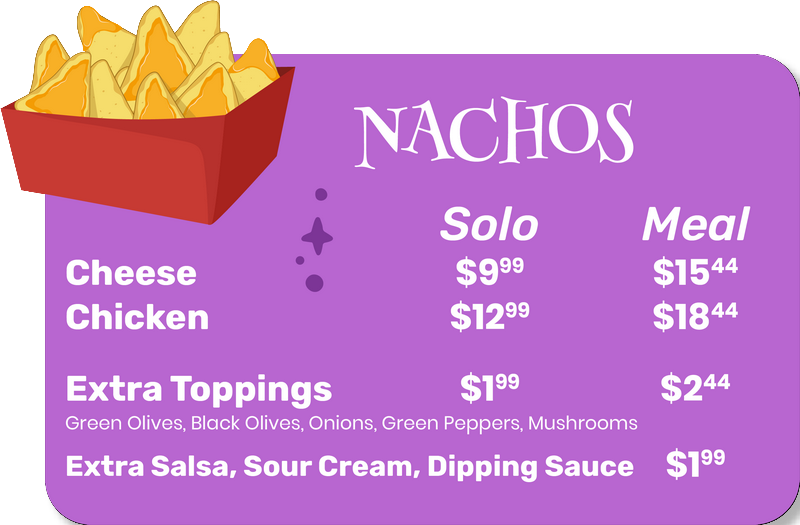 Our menu – Little Monkeys