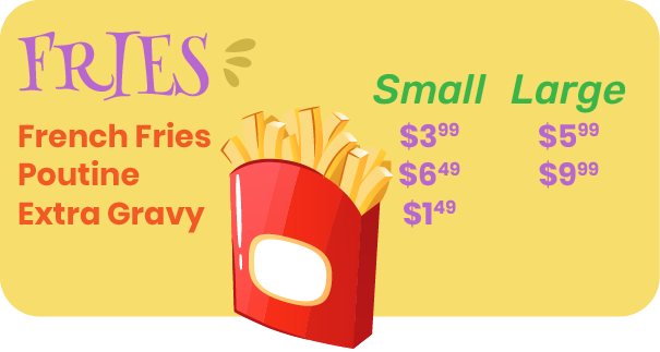 Our menu – Little Monkeys