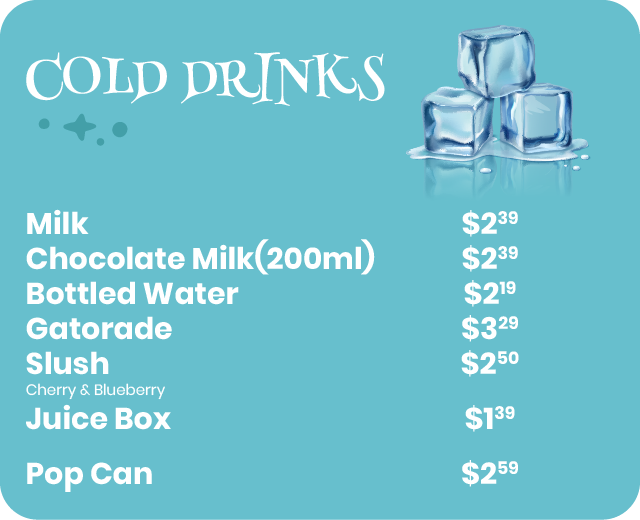 Our menu – Little Monkeys